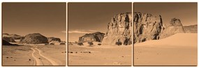 Obraz na plátně - Silnice v poušti - panoráma 5129FB (90x30 cm)
