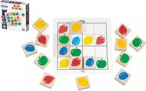 DETOA Baby sudoku / Dřevěná logická hra / 25 dílků / od 3 let
