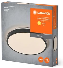 Ledvance - LED Stropní svítidlo ORBIS LONDON LED/36W/230V černá