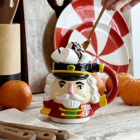 Hrnek NUTCRACKER SHAPE červený 873299 400 ml