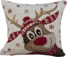 Povlak na polštář s vánočním losem 45 × 45 cm