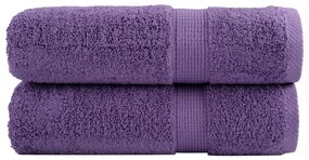 Premium ručníky SOLUND 2 ks fialové 70 x 140 cm 600 g/m² 137356
