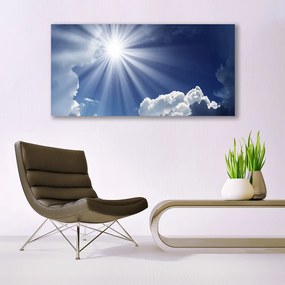 akrylový obraz Slunce Krajina 120x60 cm