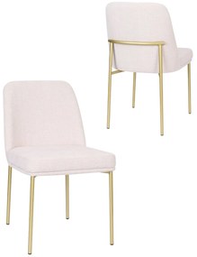 Jídelní židle Zafiro Gold, béžová (S2440)