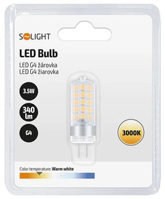 Solight LED žárovka G4, 3,5W, 3000K, 340lm