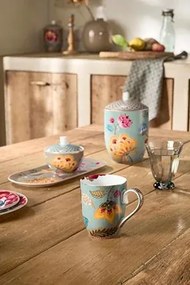 Pip Studio Blooming Tales hrnek 350 ml, modrý (Velký květinový hrnek)