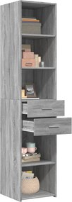 Skříň highboard šedá sonoma 40 x 42,5 x 185 cm kompozitní dřevo 3281446