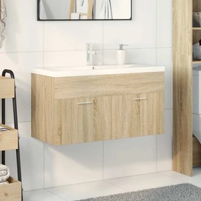 Koupelnová skříňka se zápustným umyvadlem dub sonoma 3325016