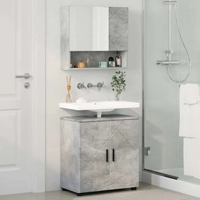 Sada koupelnového nábytku 2 ks Betonově šedá 61 x 35 x 64 cm 3392936