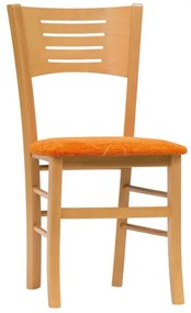 Stima Dřevěná jídelní židle VERONA látka | Odstín: buk,Sedák: bolton new beige 3