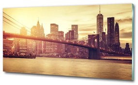 Wallmuralia Foto-obrah sklo tvrzené Manhattan New York 100x50