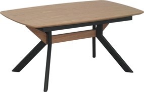 XXXLutz JÍDELNÍ STŮL, přírodní barvy, černá, 160-200/95/76 cm Livetastic - Jídelní stoly - 000055009201