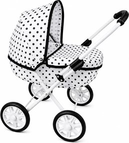 Dětský kočárek pro panenky New Baby Anička dots