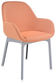 Kartell - Židle Clap Melange - oranžová, šedá