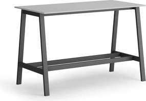 Vysoký barový stůl, 1600 x 800 mm, šedá