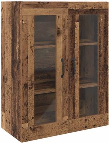 Nástěnné skříňky 2 ks Staré dřevo 69,5 x 34 x 90 cm 3394536