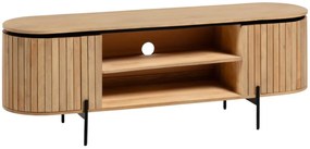 OnaDnes -20% Dřevěný TV stolek Kave Home Licia 160 x 43 cm