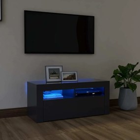 vidaXL TV skříňka s LED osvětlením 90 x 35 x 40 cm [804320] Barva: dub sonoma