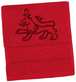 Bellatex Froté ručník proužek s výšivkou znamení zvěrokruhu 50x100 cm červená