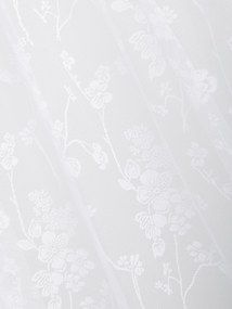 Sinsay - Záclona s páskou a květinovým vzorem - bílá