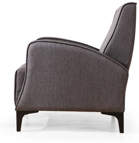Designové křeslo Dellyn antracitové