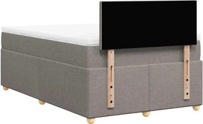 Box spring postel s matrací taupe 120x190 cm textil 3286616