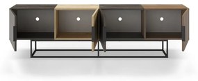 TV stolek v dekoru dubu v přírodní barvě 200x55 cm Titan – Marckeric
