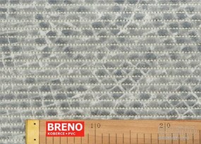 Breno Koupelnová pěnová předložka SOFTY-TEX 79832.2 mozaiková dlažba, šíře 65 cm, Šedá