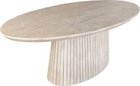Oválný jídelní stůl Movement 220 cm šedé mango