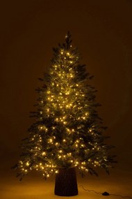Vánoční zelený stromek s 600 LED světýlky na podstavci Dark Green – 110*110*150 cm