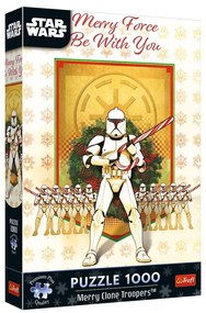 Trefl Puzzle Premium Plus: Star Wars - Veselá klonová jednotka 1000 dílků 48x68,3cm v krabici 27x40x6cm