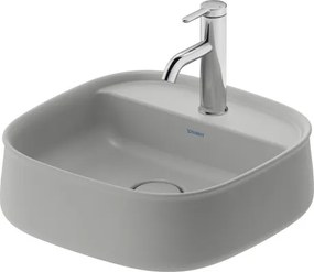 Duravit Zencha - Umyvadlová mísa 420x420x140 mm, šedá matná 2374426771