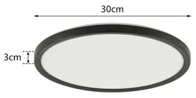 Brilagi - LED Stmívatelné svítidlo ULTRA SLIM LED/18W/230V pr. 30 cm černá + DO