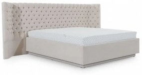 Luxusní čalouněná postel PARIS 160x200 cm Ton 3 Ano přidat pufu