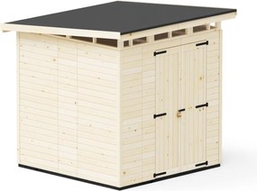 Upyard Dřevěný domek na nářadí Strongbox XL vč. základů přírodní 203 x 203 cm