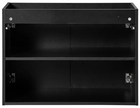 COMAD Závěsná skříňka pod umyvadlo - NOVA 82-80-2D black, šířka 80 cm, matná černá