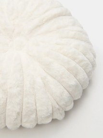 Sinsay - Kulatý dekorativní polštář se stehy - krémová