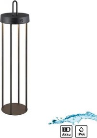 LD 19301-18 ANSELM LED stolní lampa na baterie černá 50cm dotykový stmívač IP44 zahradní svítidlo 2700K - JUST LIGHT