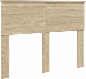 Rám postele s čelo Dub sonoma 135 x 190 cm Kompozitní dřevo 3410906