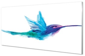 Obraz na skle malované papoušek 125x50 cm