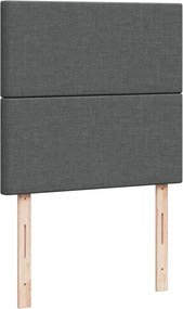 Box spring postel s matrací tmavě šedá 80 x 200 cm textil 3291489