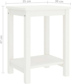 vidaXL Noční stolek 35 x 30 x 47 cm masivní borové dřevo [322210] Barva: Světlé dřevo