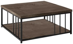 Designový konferenční stolek Natine 90 cm ořech / černý