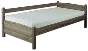 Drewmax Dřevěná postel 90x200 LK132 šedá