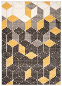 Kusový koberec Brevis hnědo žlutý, Velikosti 200x200cm