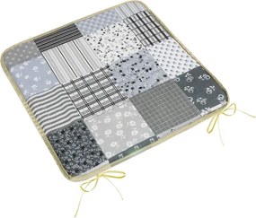 Bellatex Sedák Adéla hladký 40x40 cm Patchwork šedá