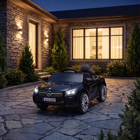 AIYAPLAY Mercedes-Benz elektrické auto pro děti s dálkovým ovládáním, černé