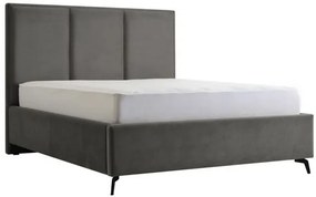 Čalouněná postel s matrací CESTO 180 - šedá