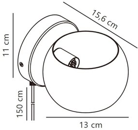 Nordlux - Nastavitelné nástěnné bodové svítidlo BELIR 1xG9/5W/230V zelená
