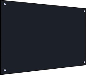 Kuchyňský panel černý 90 x 60 cm tvrzené sklo 249489
